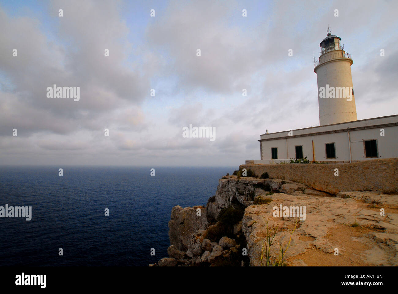 La Mola Lighthouse. Faro de la Mola. FORMENTERA Stock Photo - Alamy