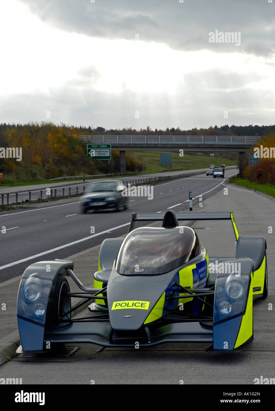 Caparo T1 supercar with police markings, Britain, UK Stock Photo - Alamy