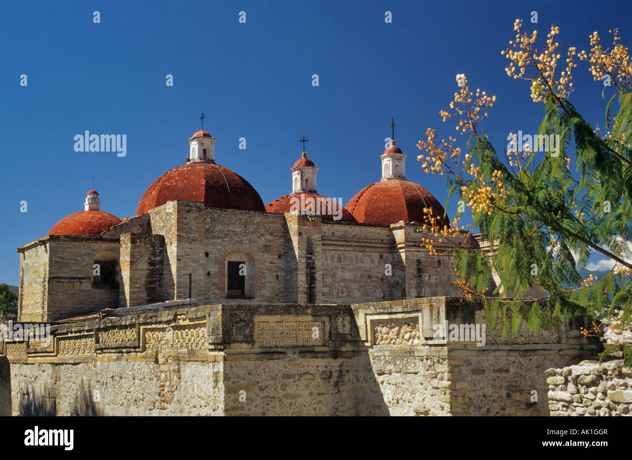 Church Complex at Mitla Mexico Stock Photo - Alamy