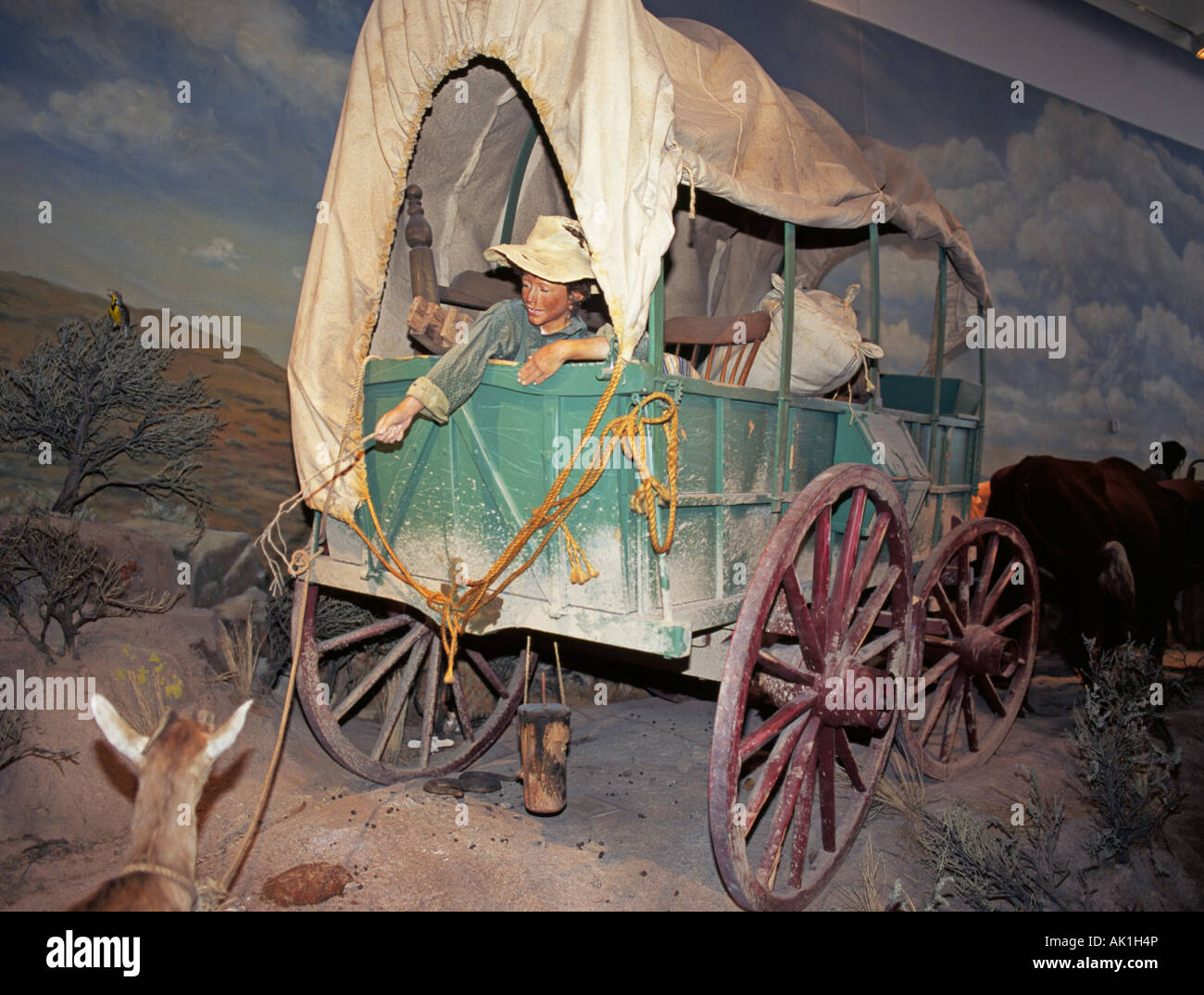 USA OREGON Exhibits from the Oregon Trail at the Stock Photo - Alamy