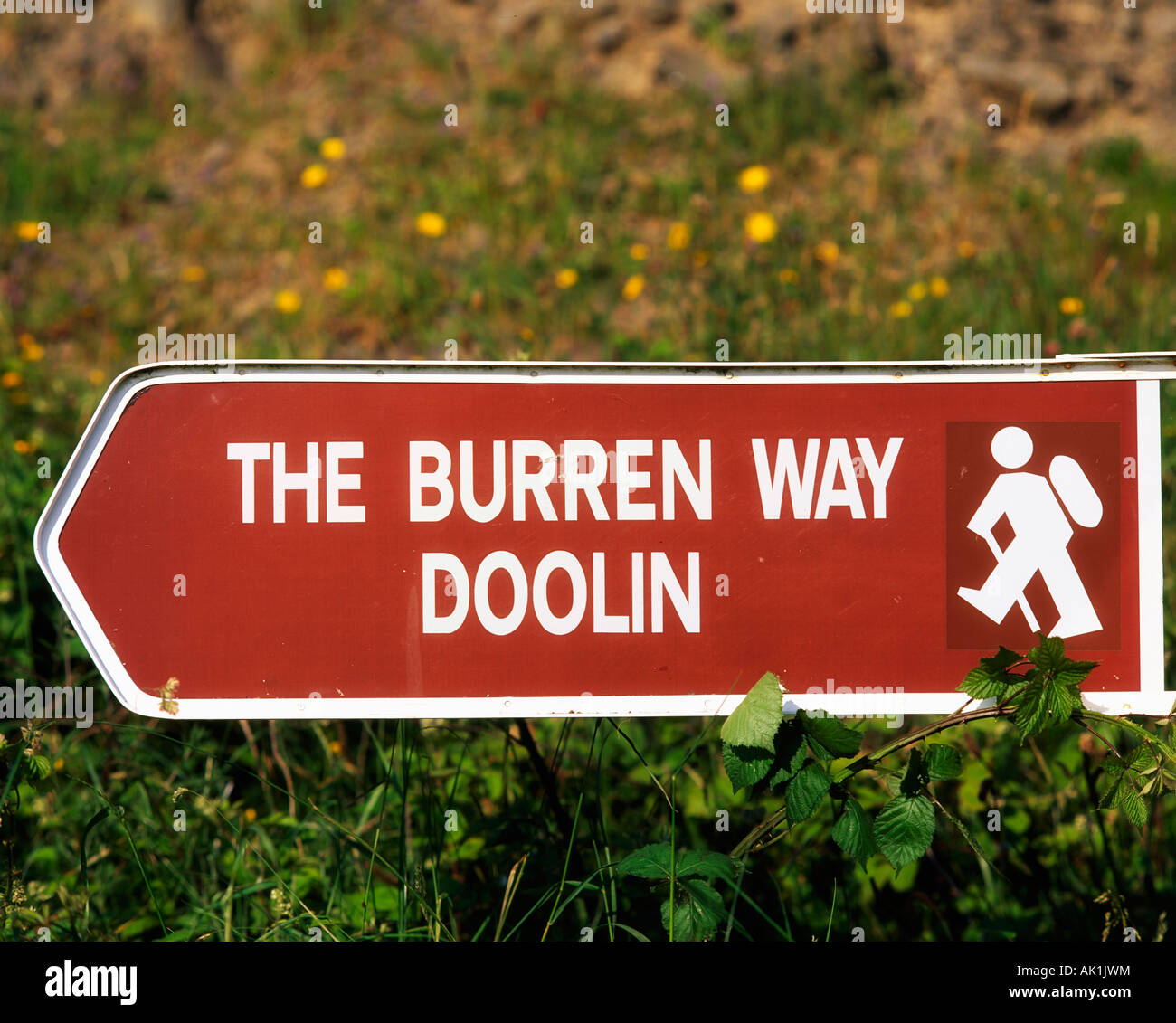 Signpost, The Burren Way, Co Clare, Ireland Stock Photo - Alamy