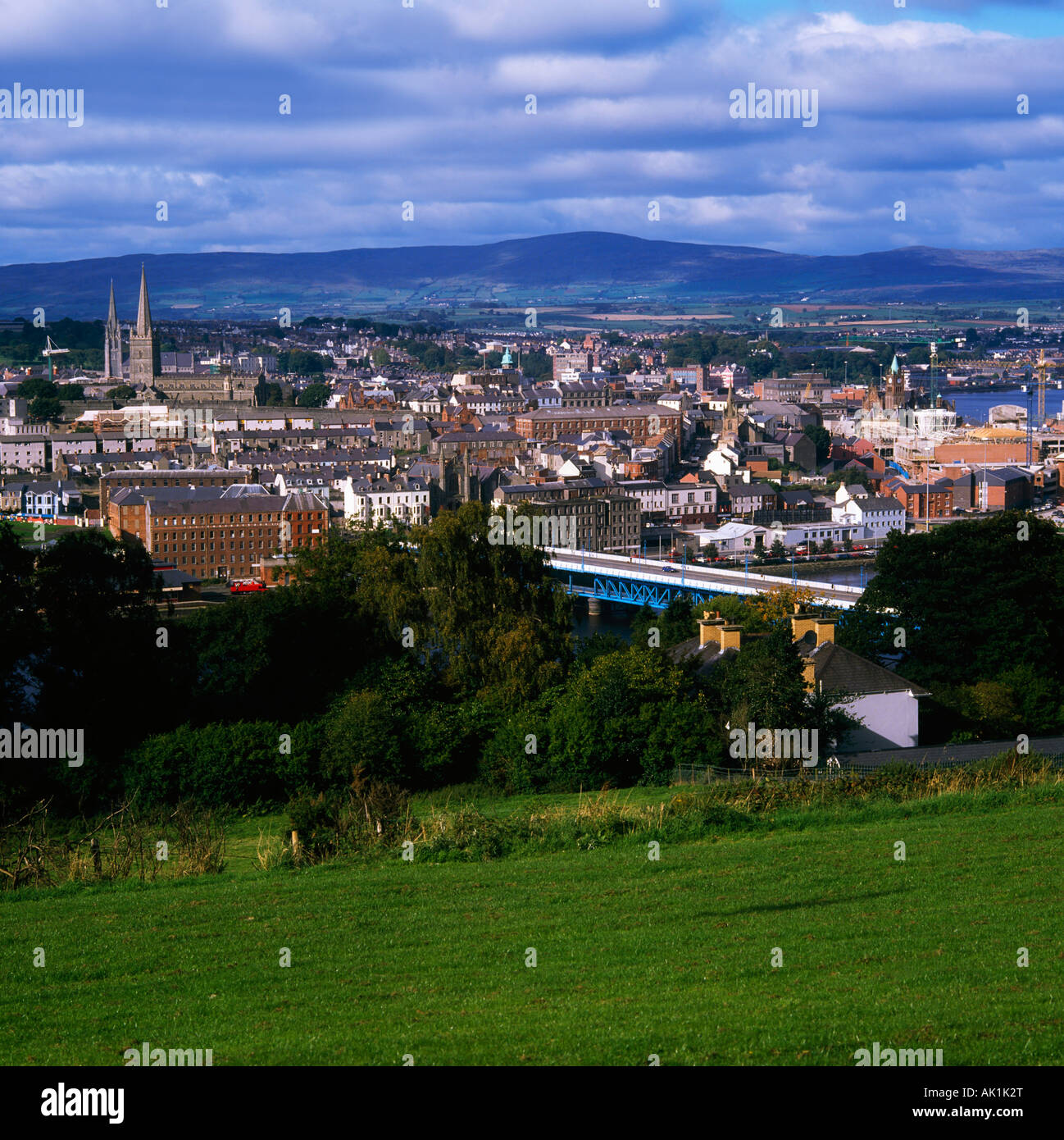 Derry, View Over Derry, Ireland Stock Photo - Alamy