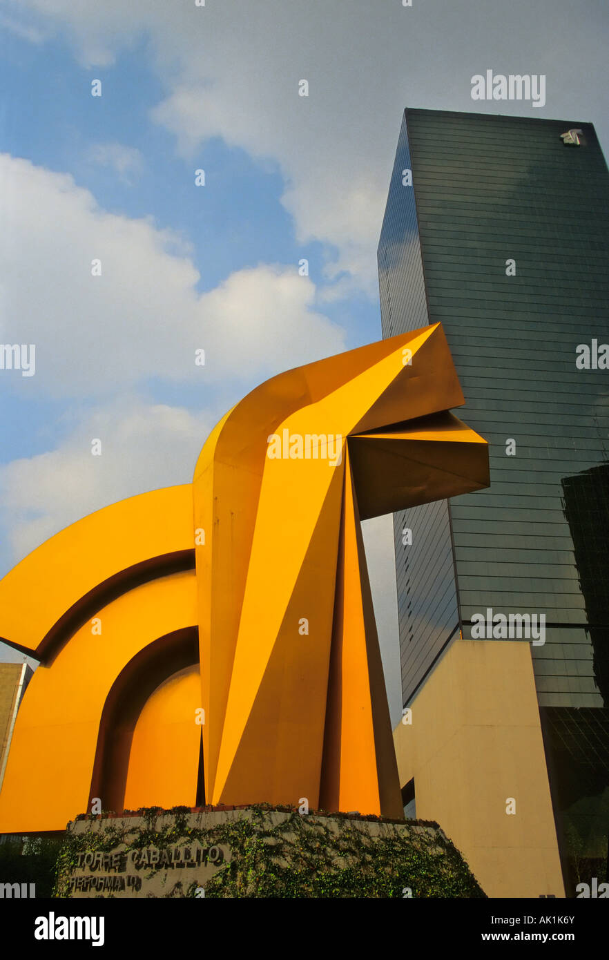 El Caballito sculpture at Paseo de la Reforma in Mexico City Stock ...