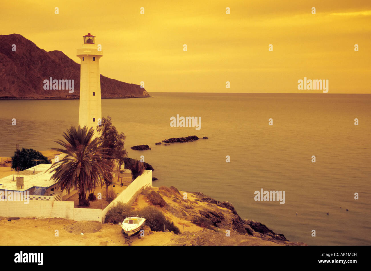 Lighthouse in San Felipe, Gulf of California (Sea of Cortez), Baja ...