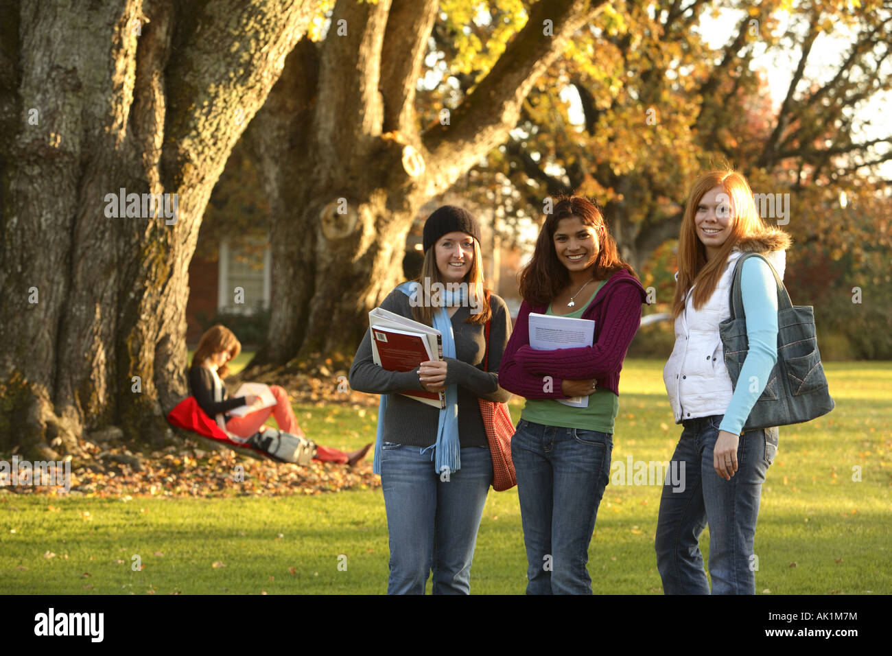 Group of female college students Stock Photo - Alamy