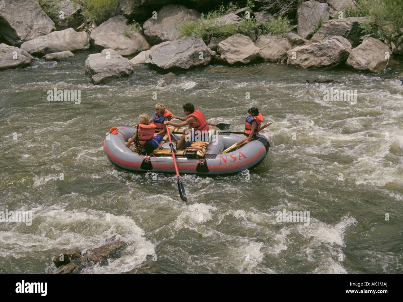 White water river rafting aspen hi-res stock photography and images - Alamy
