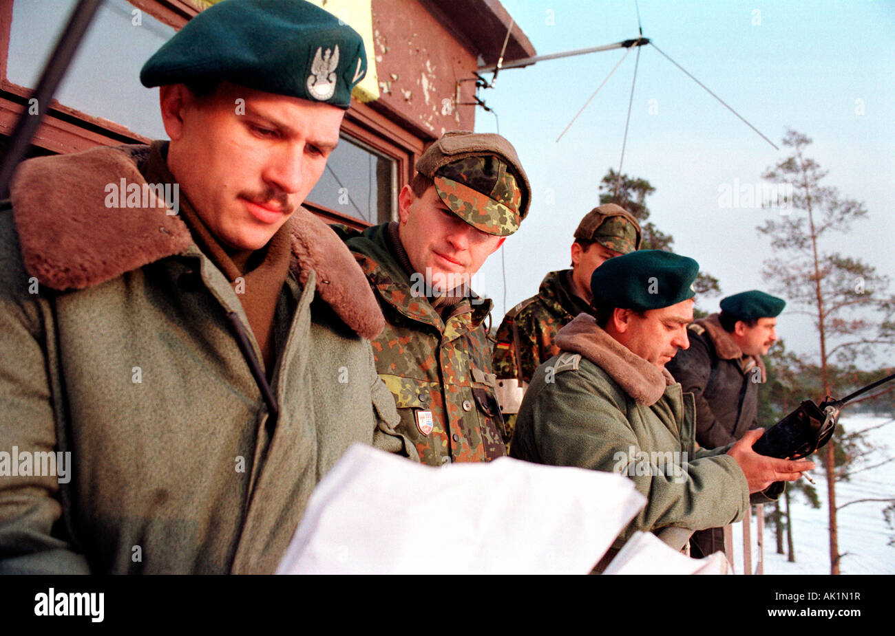 Field exercise of the Bundeswehr and the Polish Army, Zagan, Poland ...
