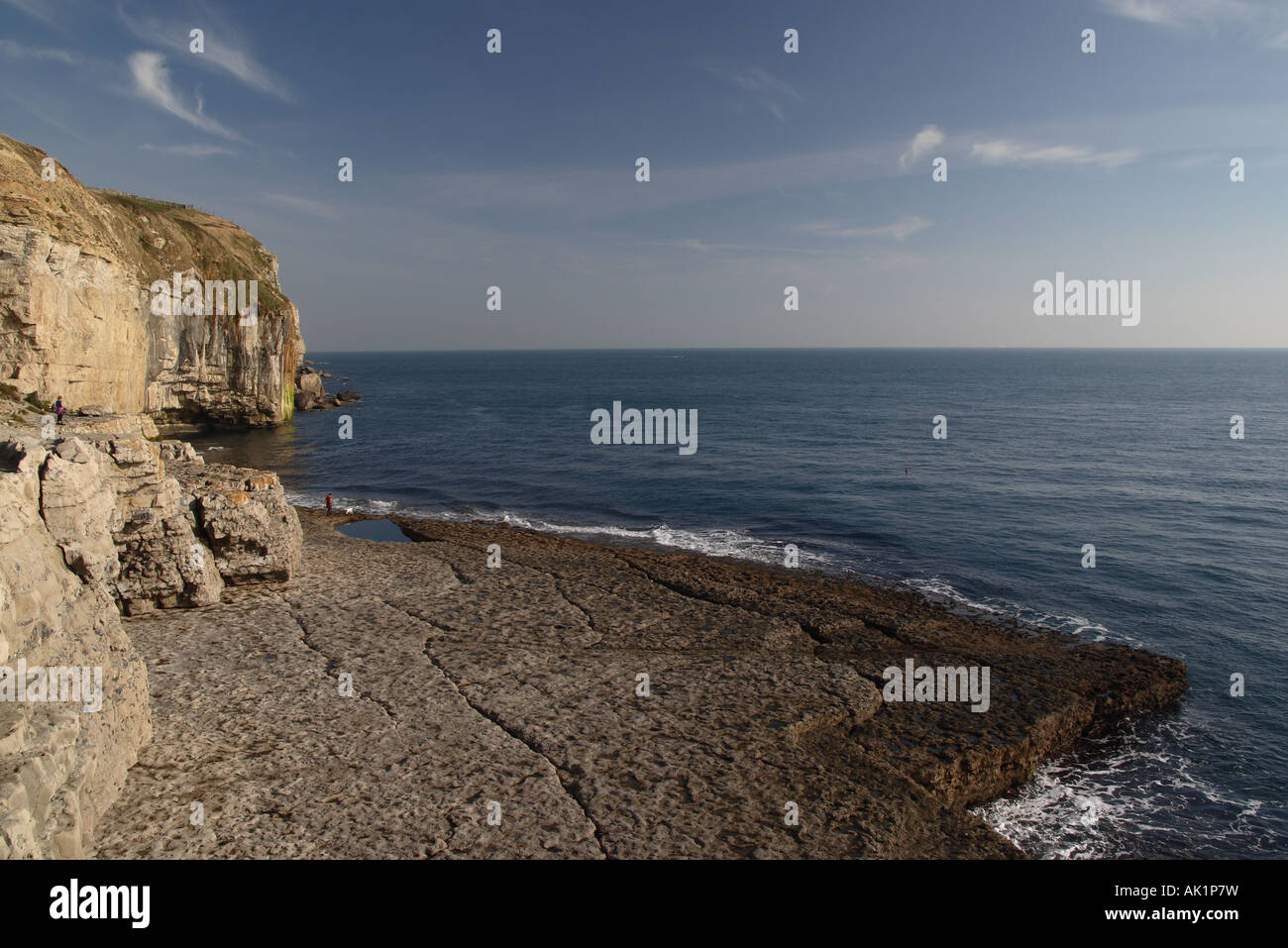 Dancing Ledge on the Dorset coast in England Stock Photo - Alamy