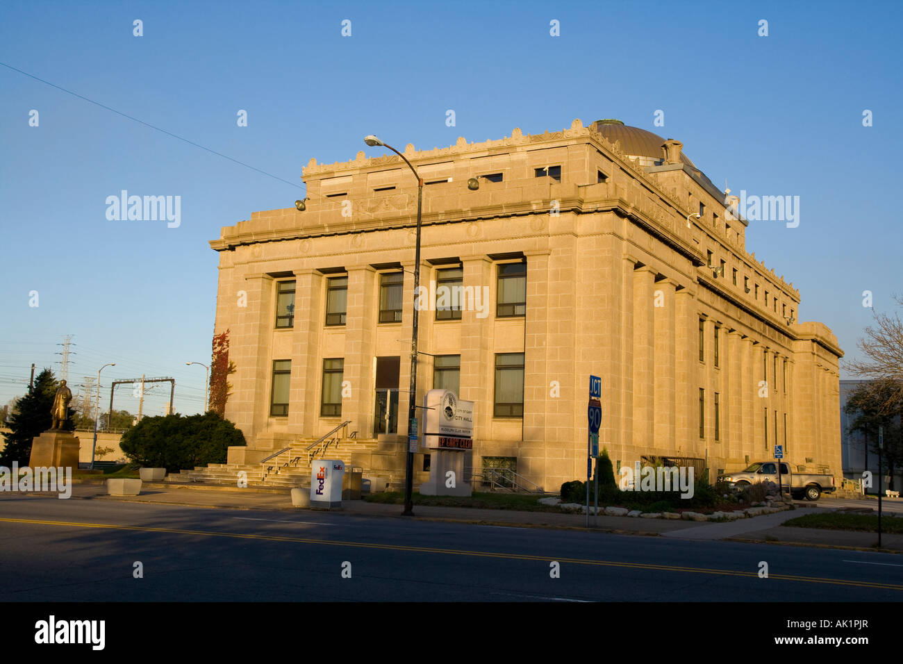 City Hall Gary Indiana Midwest building architecture IN downtown city ...
