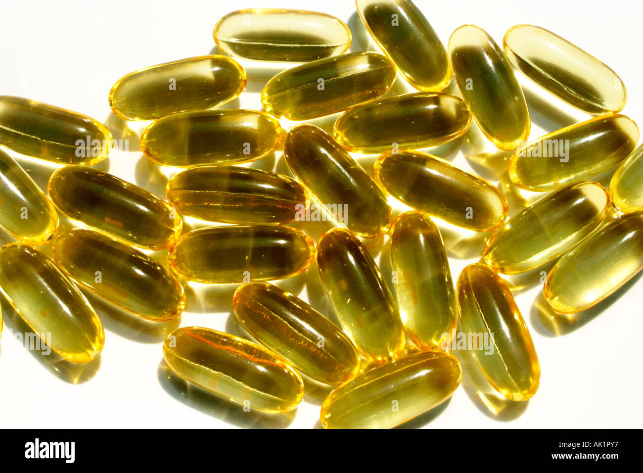 Omega 3 lipid capsules Stock Photo - Alamy
