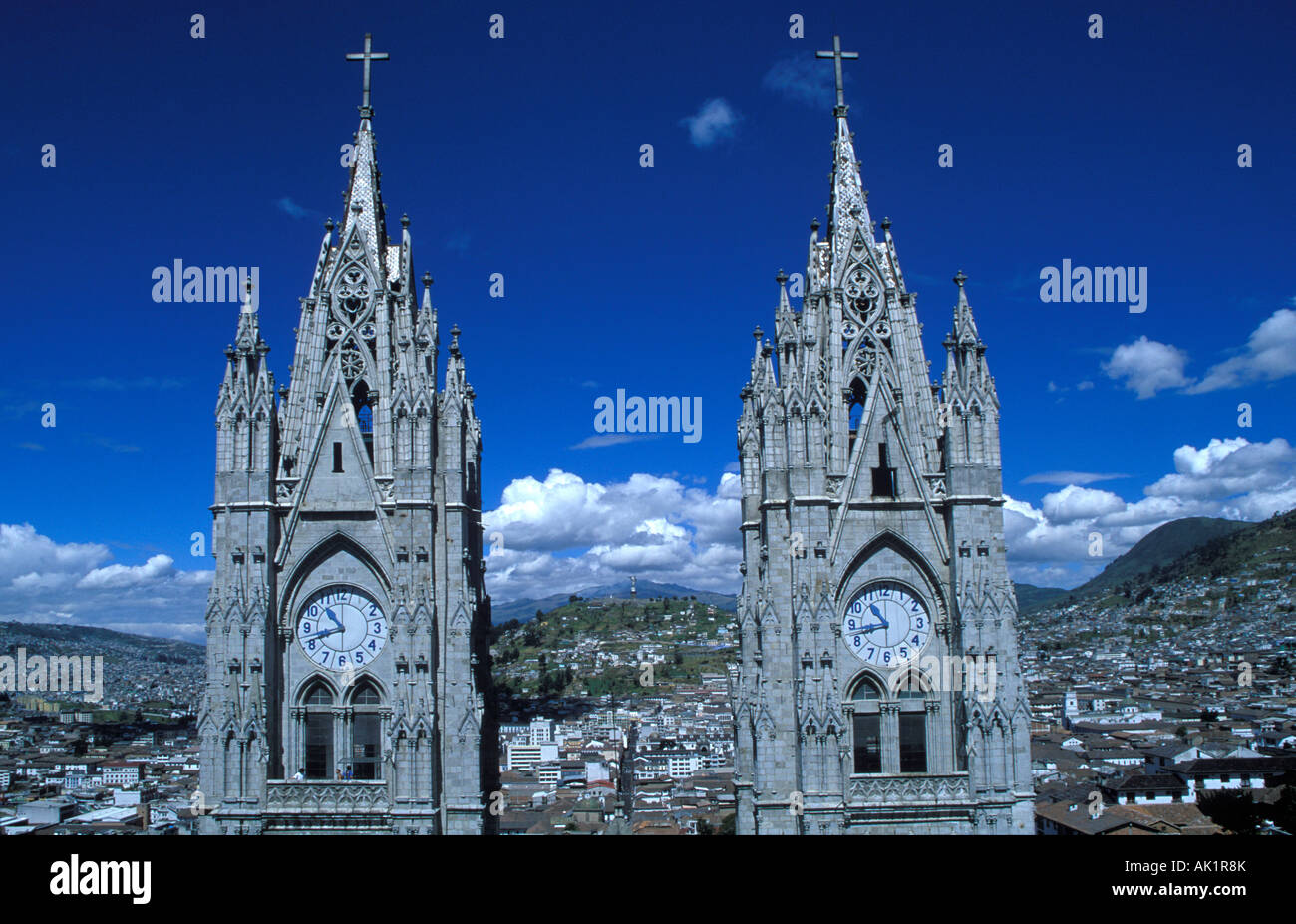 20th century Church of the Basilica looking out towards the Virgin of ...