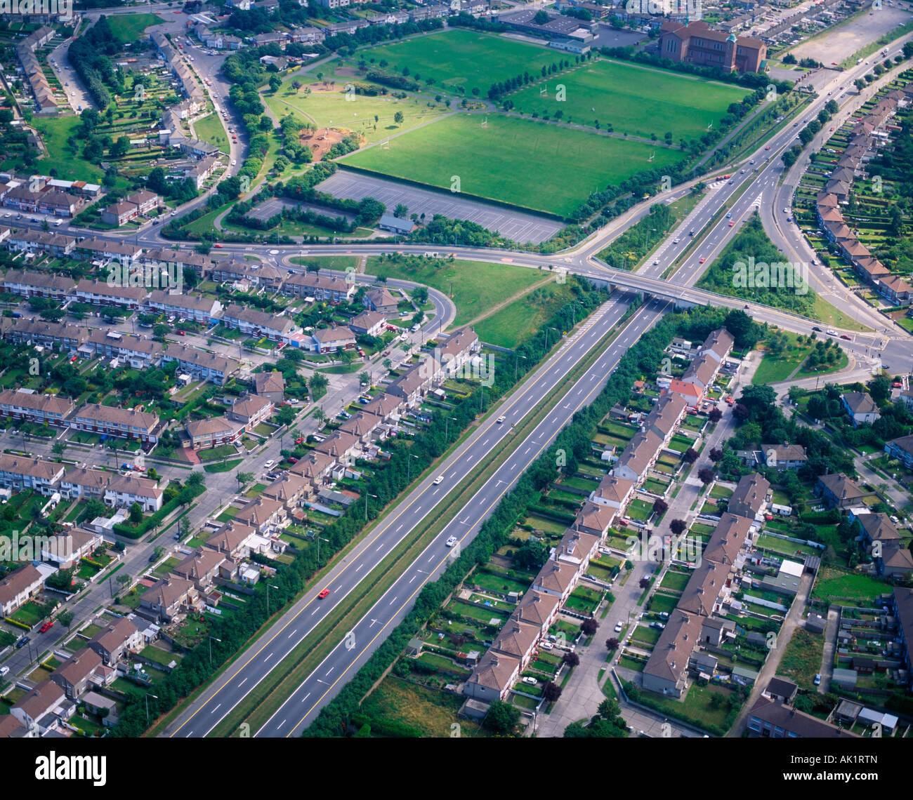 M1 Motorway, Santry, County Dublin, Ireland Stock Photo - Alamy
