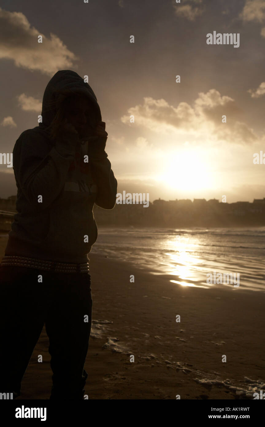 Woman uk anonymous alone hi-res stock photography and images - Alamy