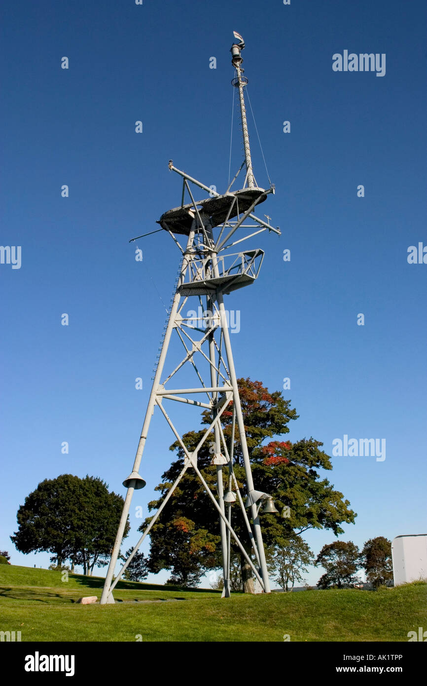 Portland Maine Eastern Promenade Mast from USS Portland WWII East ...