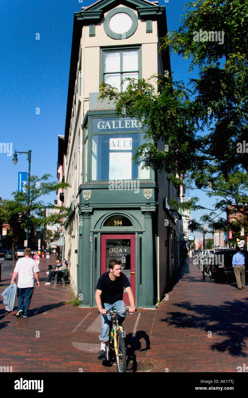 Portland Maine The Hay Gallery in the flatiron building downtown ...