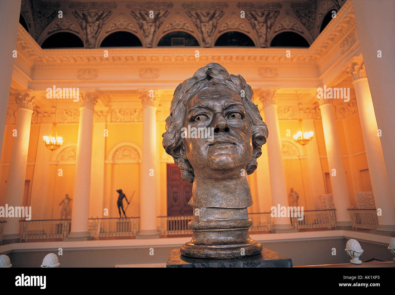 Statue of Peter The Great, founder of the city at St. Petersburg ...
