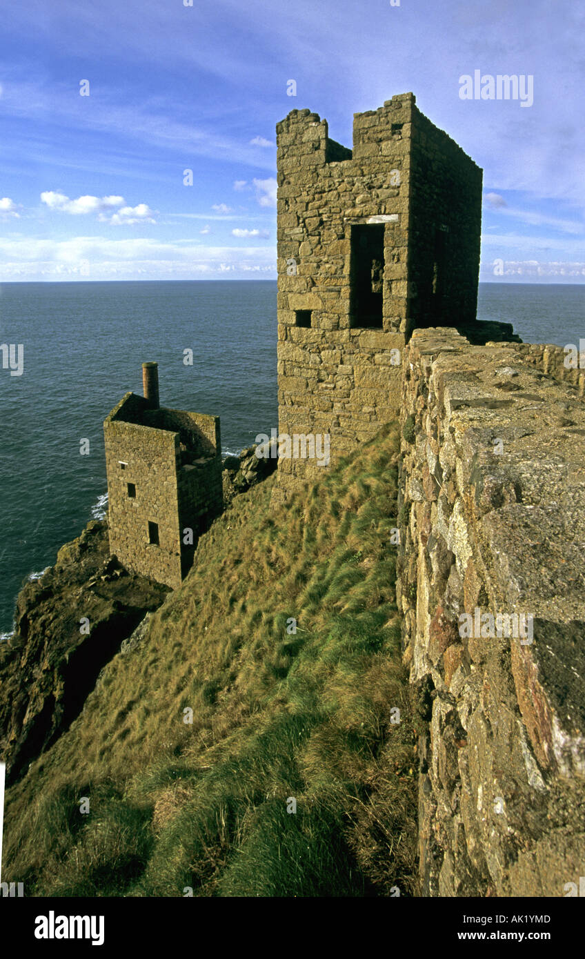 the crowns engine houses botallack west cornwall Stock Photo - Alamy
