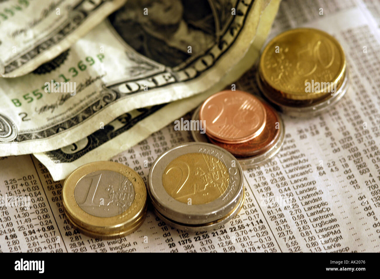 Mixed us coins hi-res stock photography and images - Alamy