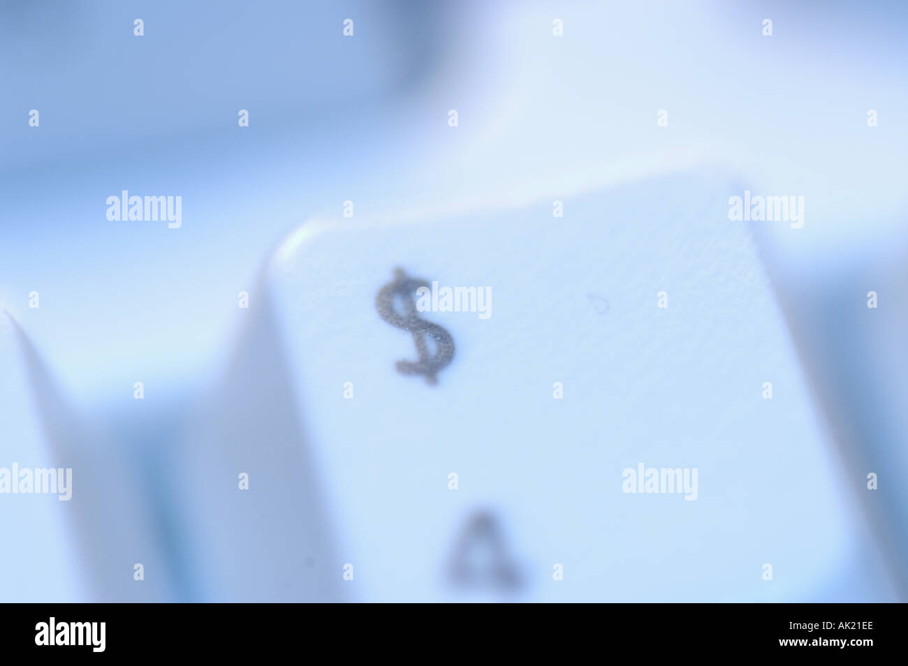 Dollar sign on POS button keyboard closeup horizontal Stock Photo - Alamy