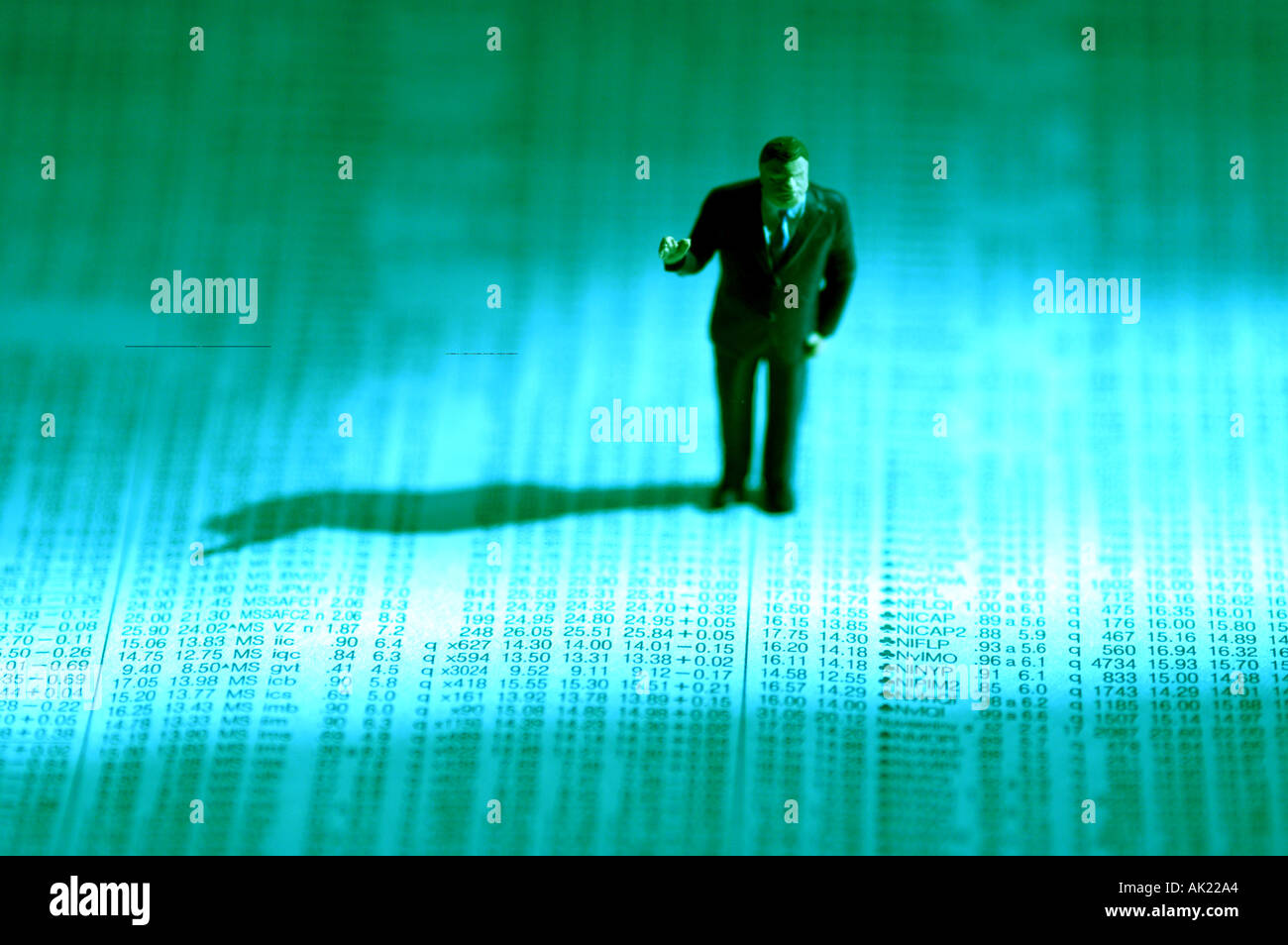 Miniature male figure on page of stock ray of light horizontal Stock ...