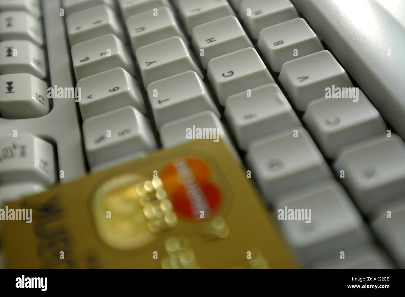 A view of a keyboard and credit card Stock Photo - Alamy