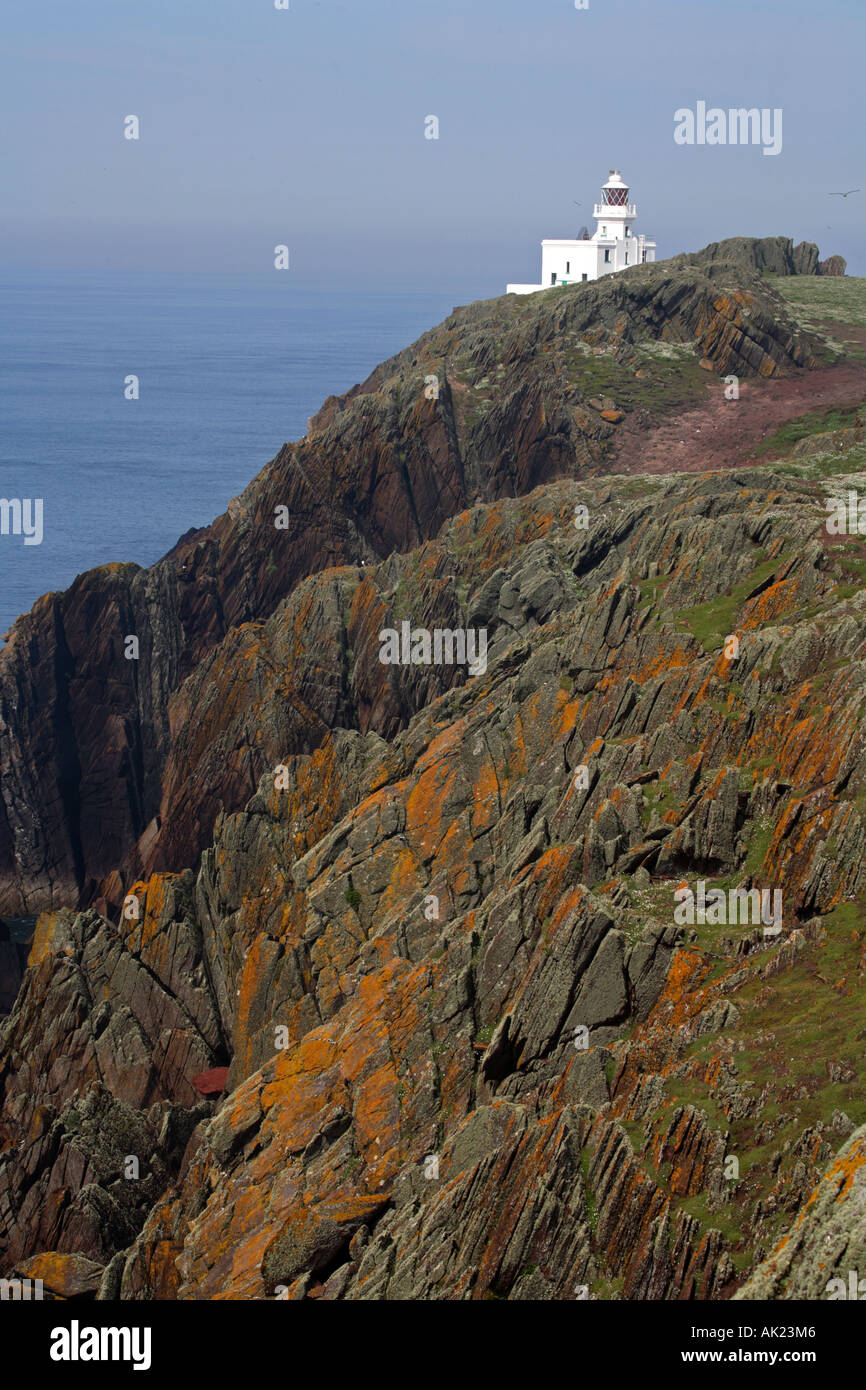 Skokholm island lighthouse hi-res stock photography and images - Alamy