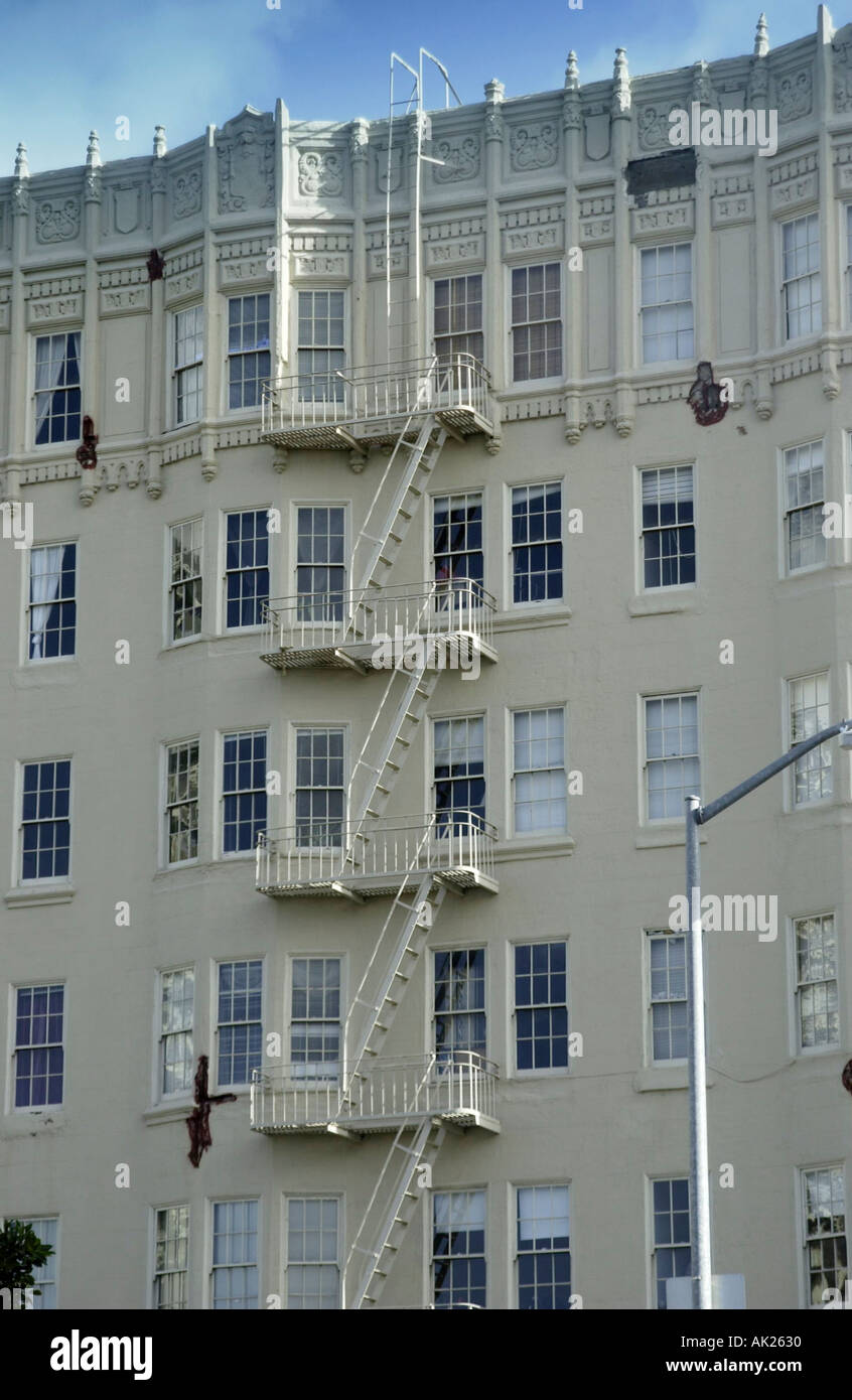 fire escape on a building Stock Photo - Alamy