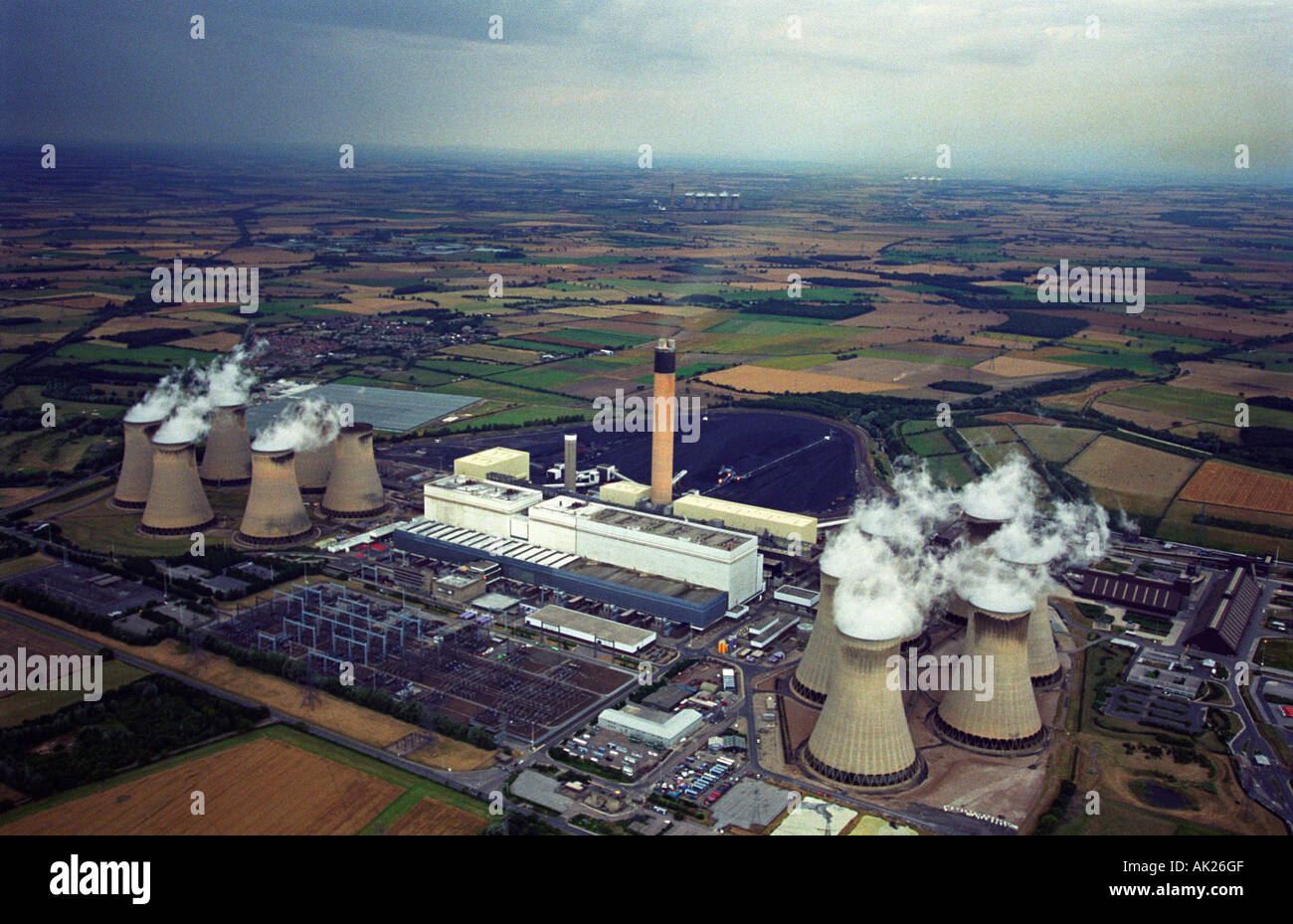 Aerial view drax power station hi-res stock photography and images - Alamy