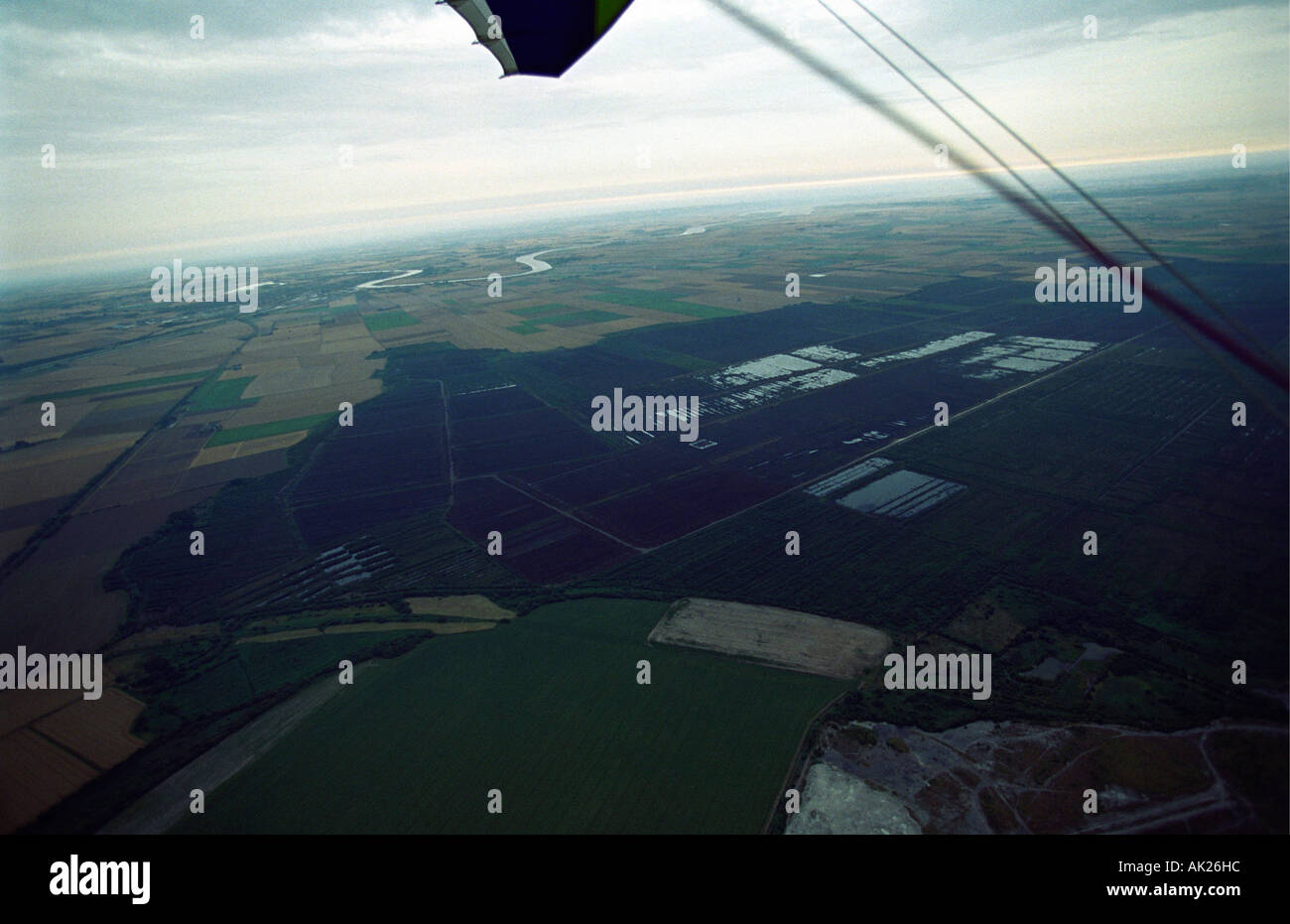 Aerial view of Thorne Moors Stock Photo - Alamy