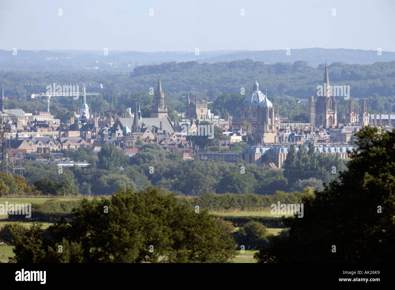 View of the City of Oxford from Hinksey hill Oxford Stock Photo - Alamy