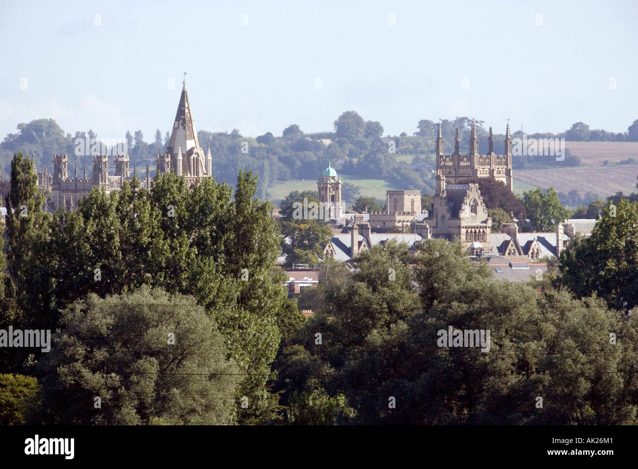 View of the City of Oxford from Hinksey hill Oxford Stock Photo - Alamy