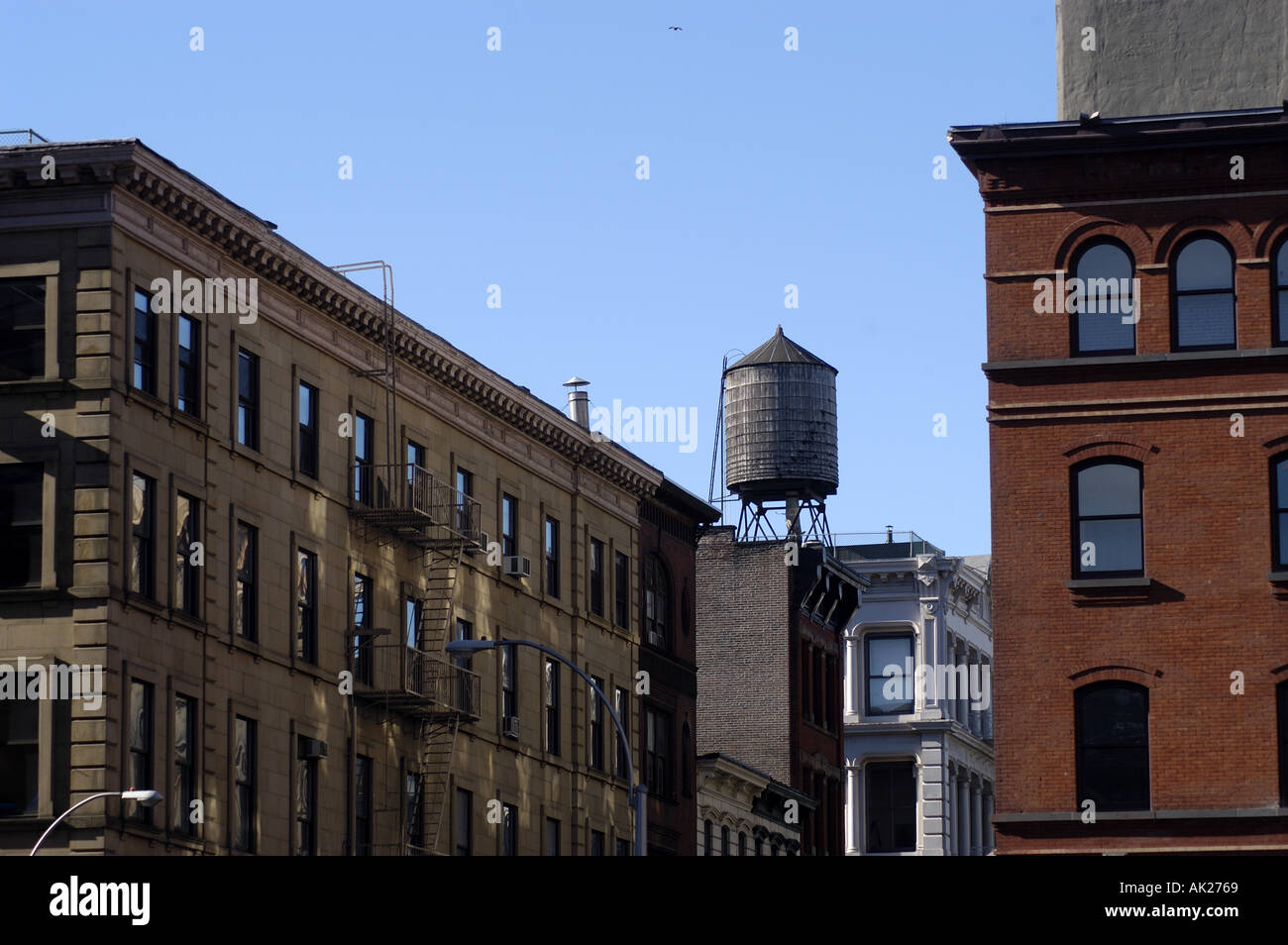 Soho Water Tower roof rooftop Manhattan horizontal Stock Photo - Alamy