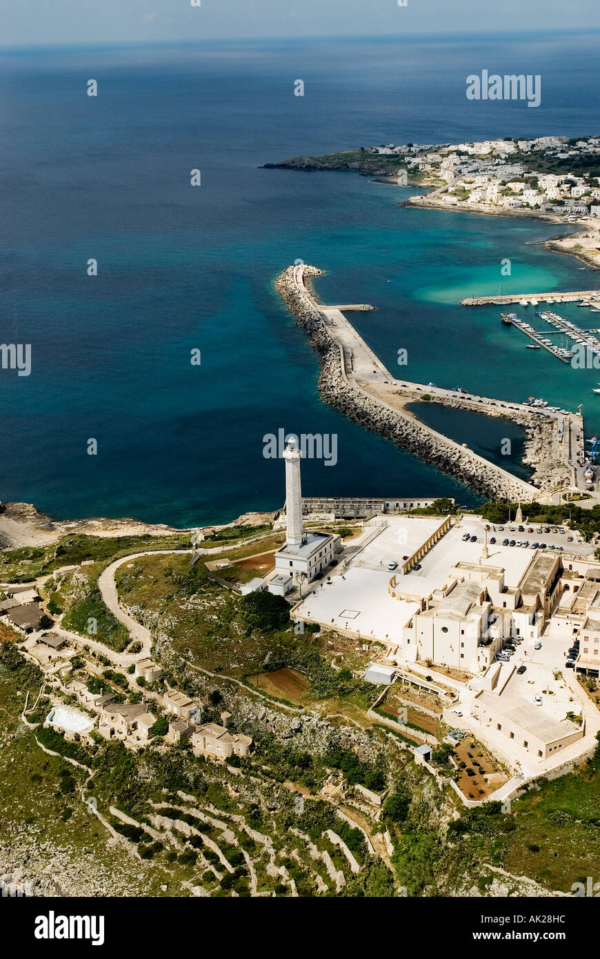 Santa Maria di Leuca Salento Panoramic view of the souther point of ...