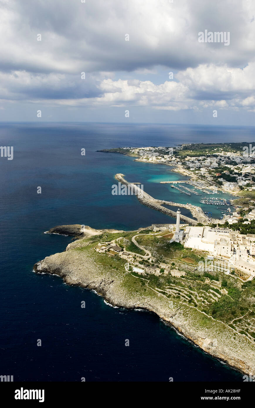 Santa Maria di Leuca Salento Panoramic view of the souther point of ...