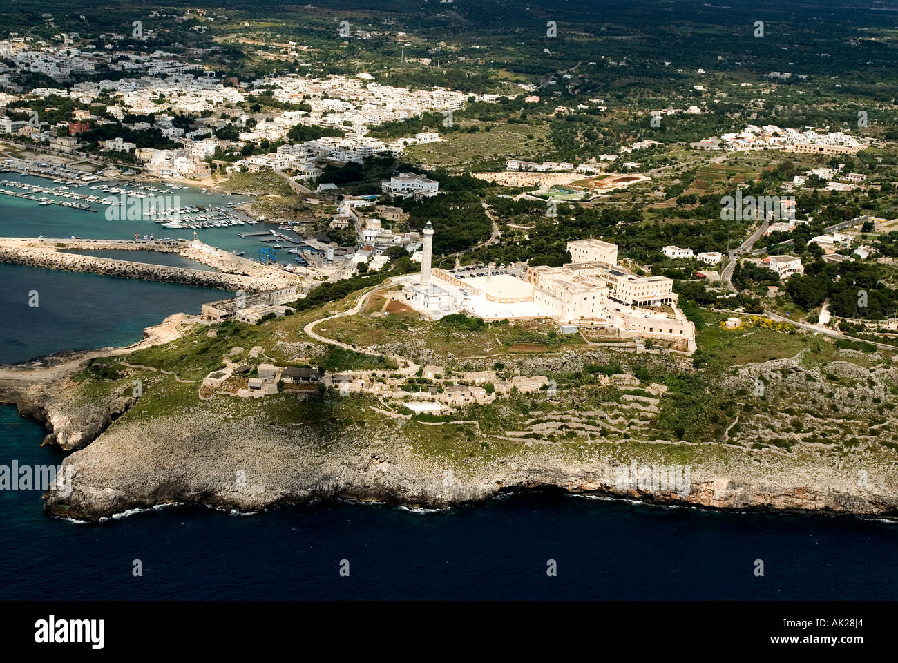 Santa Maria di Leuca Salento Panoramic view of the souther point of ...