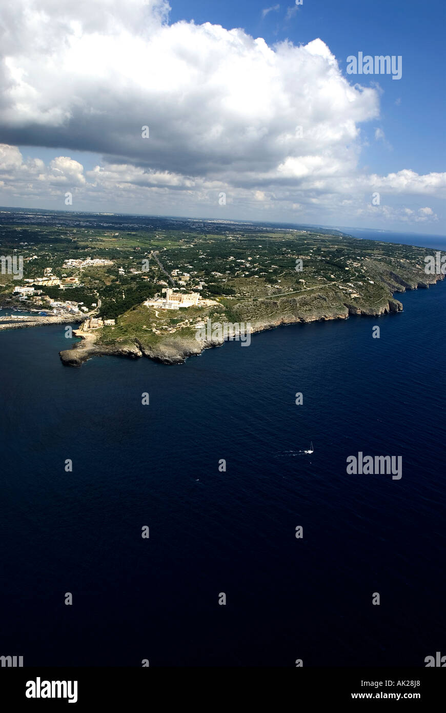 Santa Maria di Leuca Salento Panoramic view of the souther point of ...