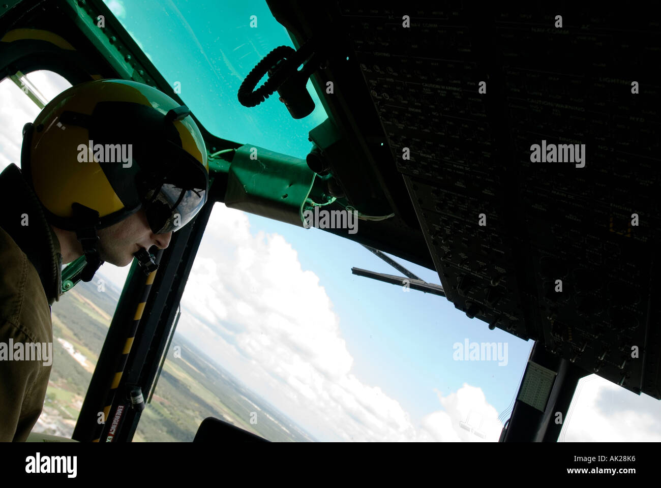Puglia pilots of the italian Coast Guard fly over souther Italy on ...