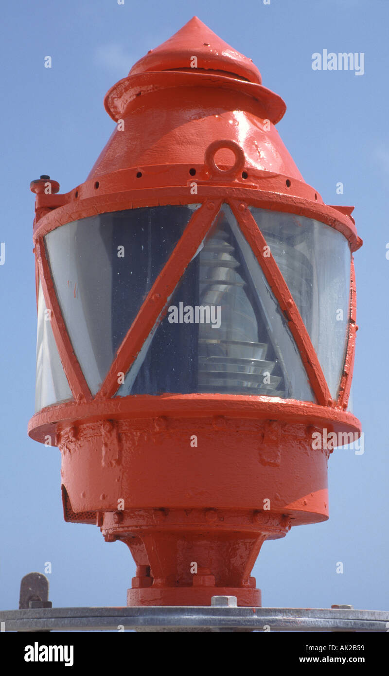 Red Navigation Lamp Light Stock Photo - Alamy