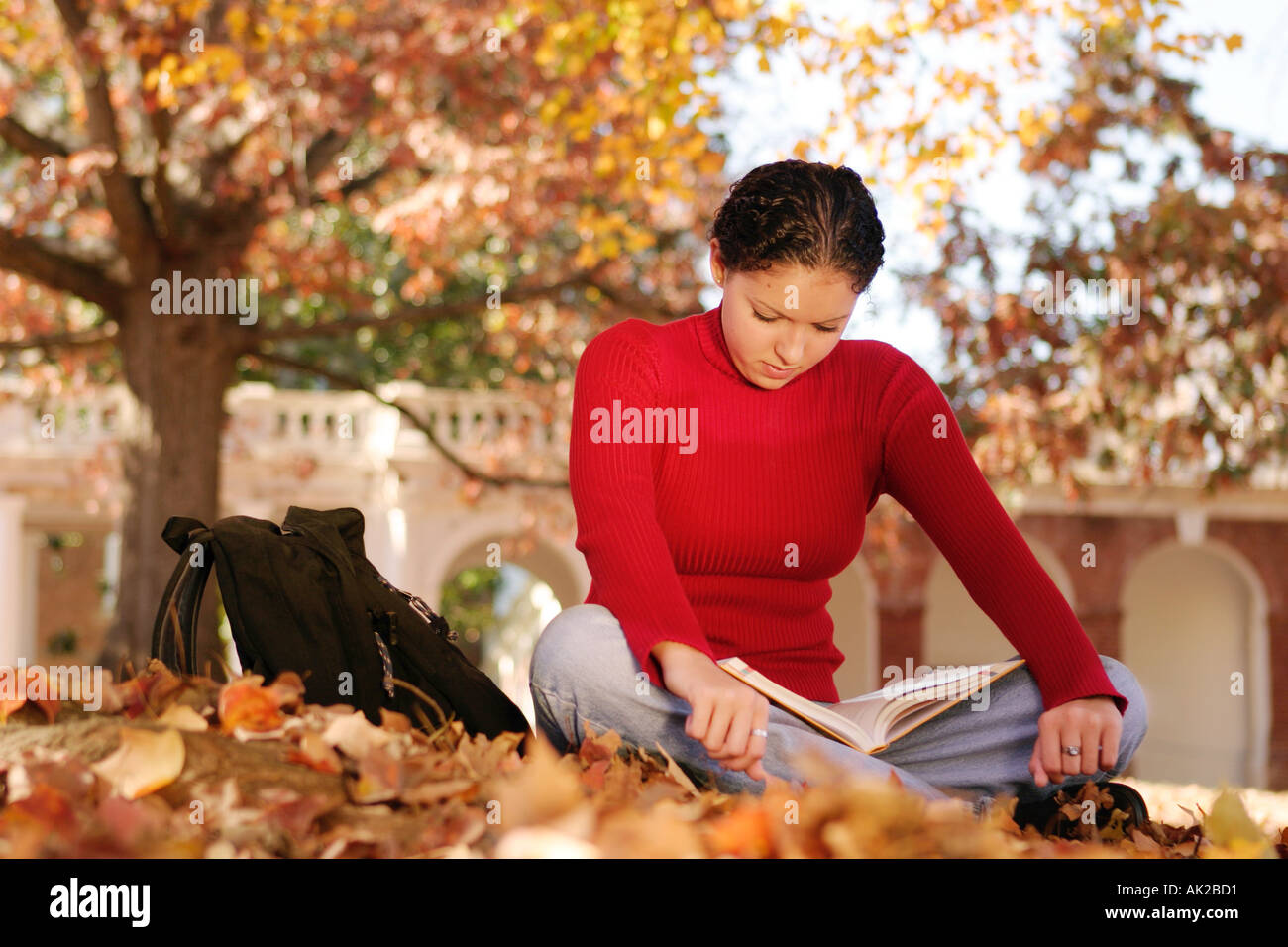 young college student hitting the books Stock Photo - Alamy