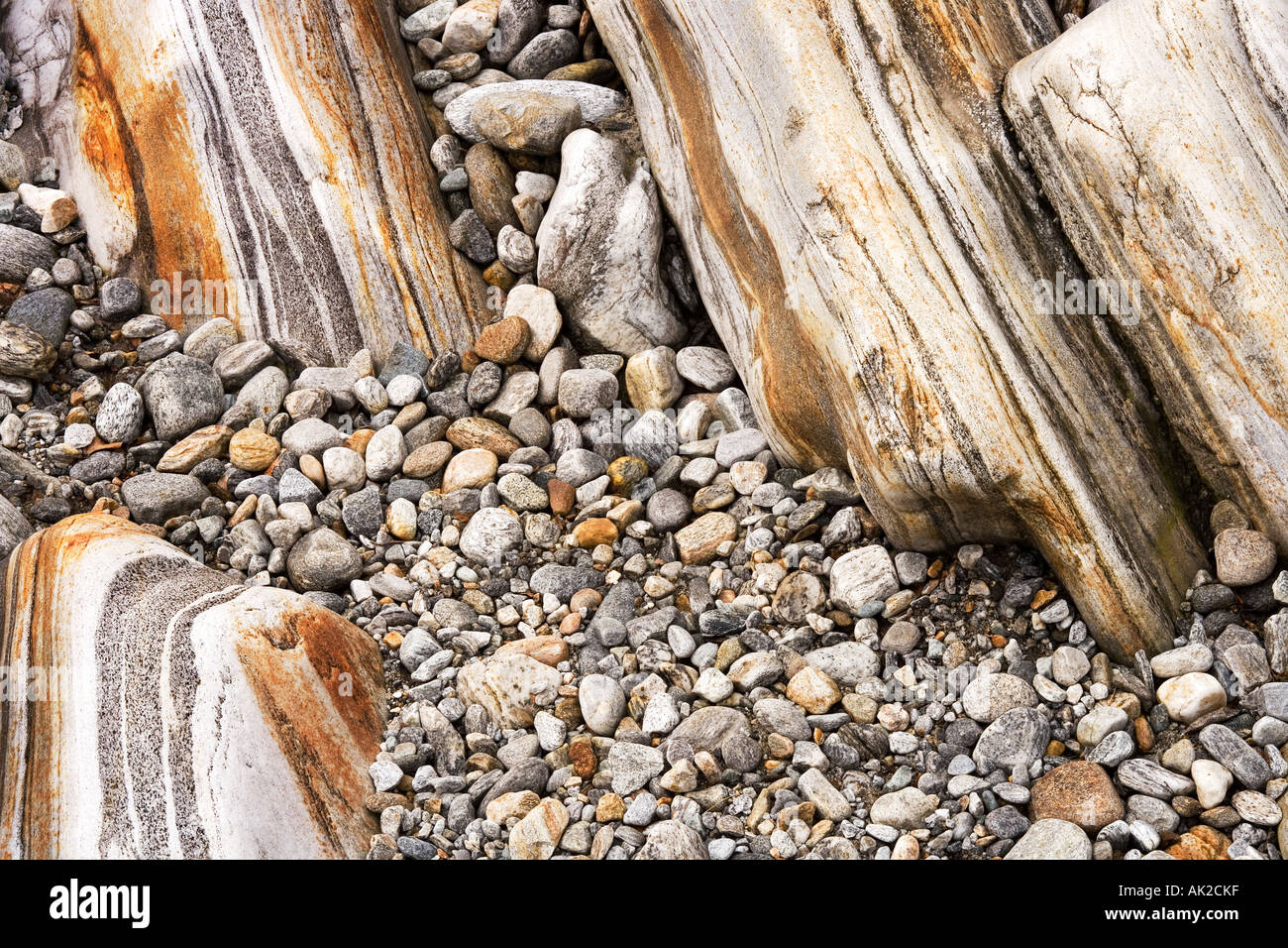 Stone-structures in the Verzasca valley, canton Tessin, Switzerland ...