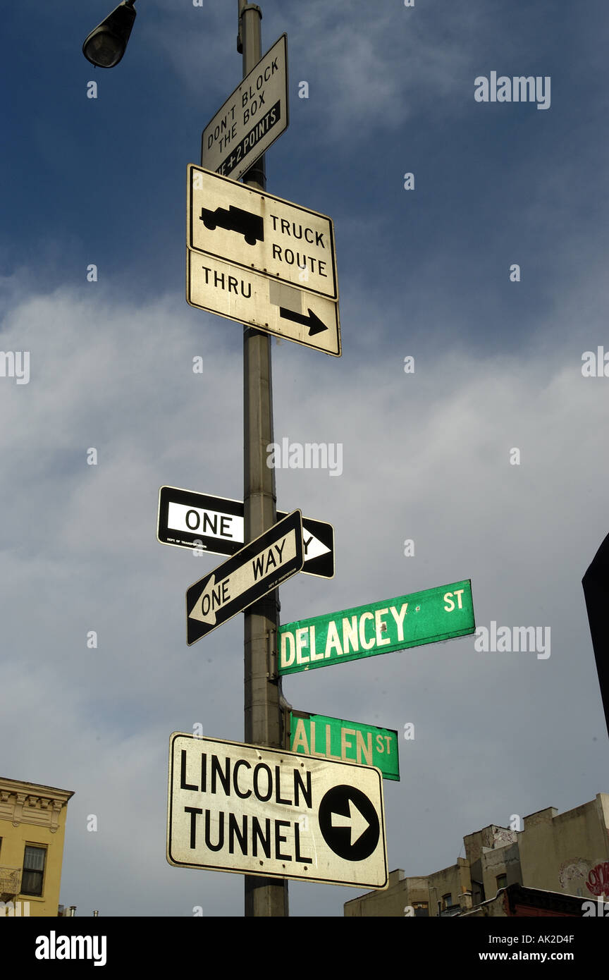 A sign in New York City Stock Photo - Alamy