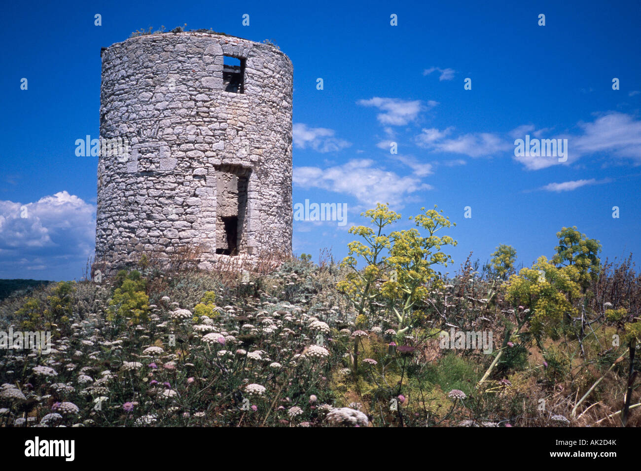 Ruins of windmill Stock Photo - Alamy