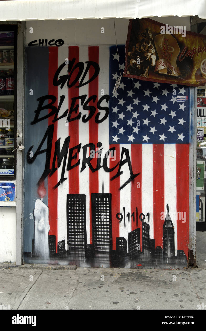 Graffiti us flag hi-res stock photography and images - Alamy