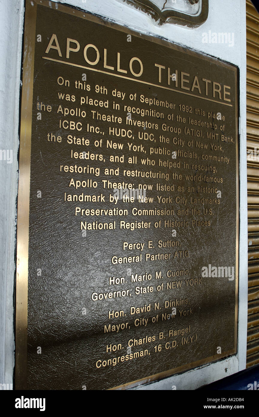 Harlem sign hi-res stock photography and images - Alamy