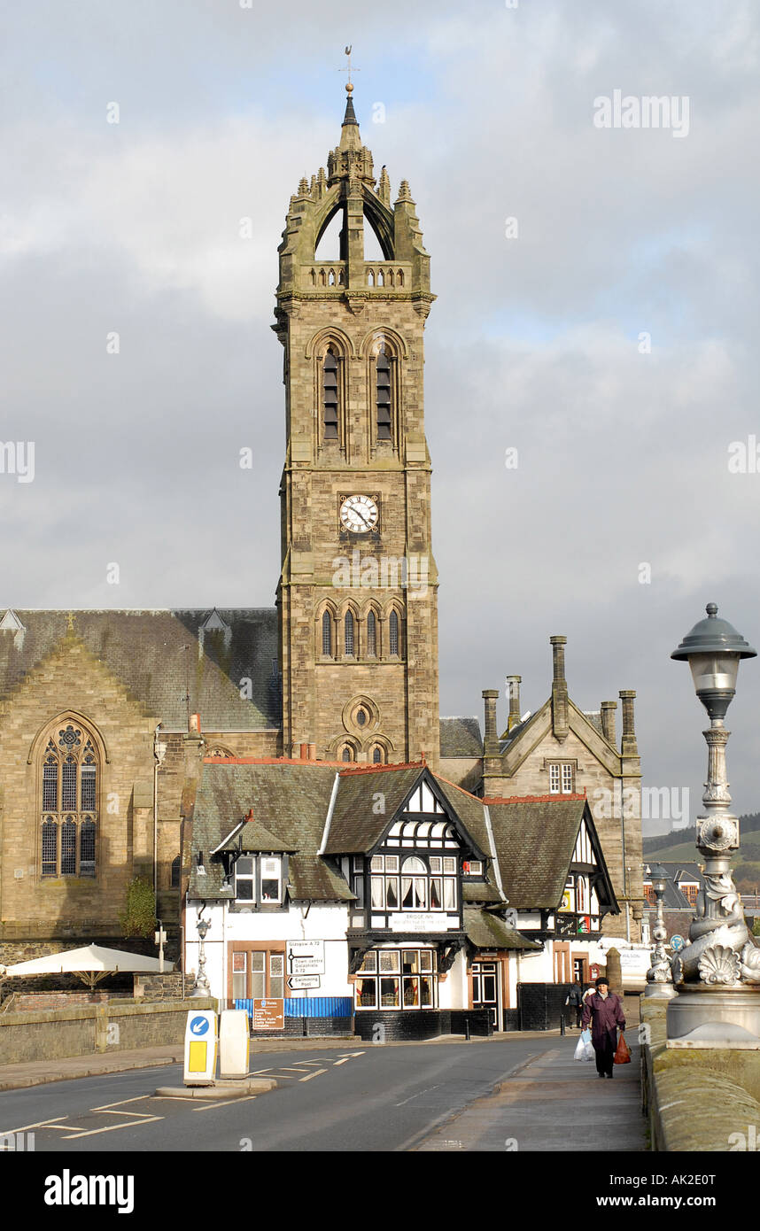Peebles Parish Church Stock Photo - Alamy