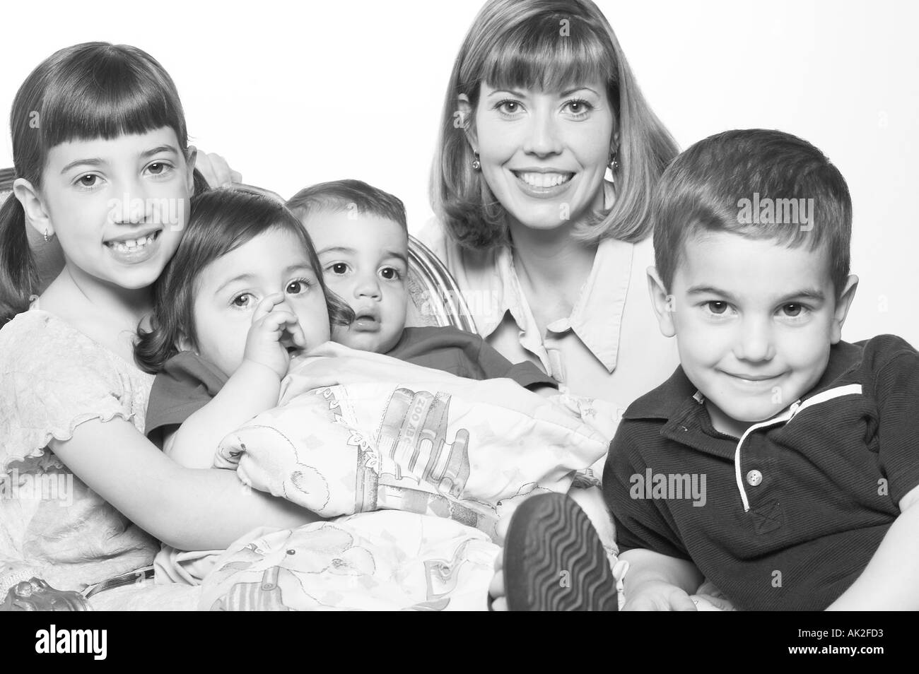 Woman 100 family Black and White Stock Photos & Images - Alamy
