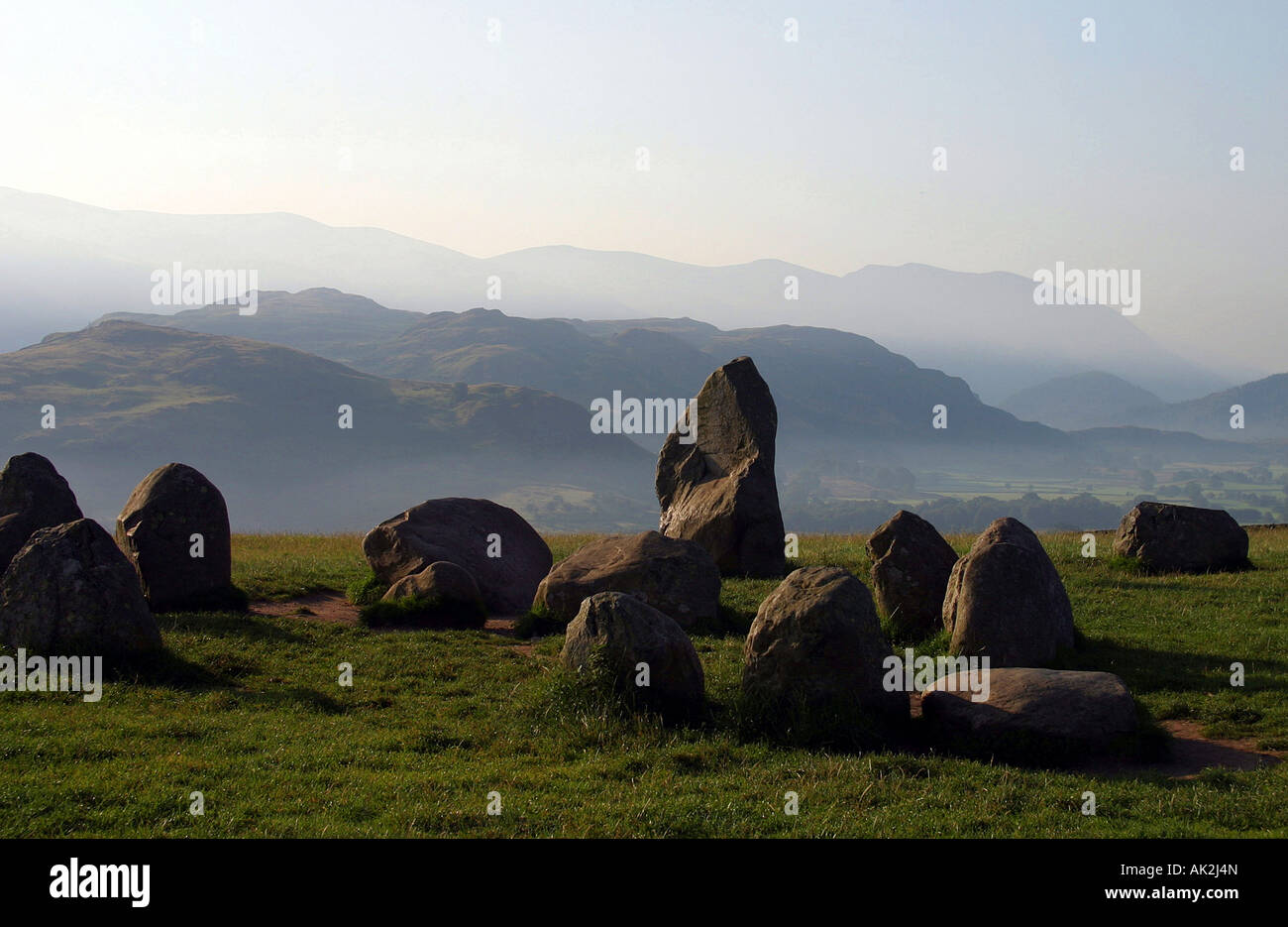Castlerigg Stone Circle Lake District Cumbria England Stock Photo - Alamy
