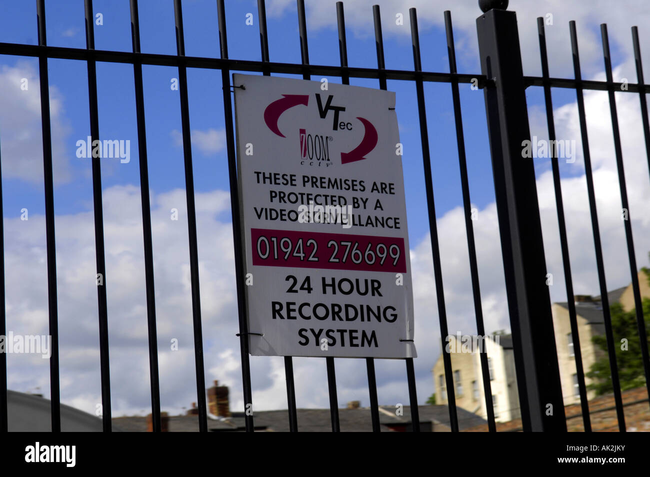 higher broughton salford manchester railings 24 hour recording system ...