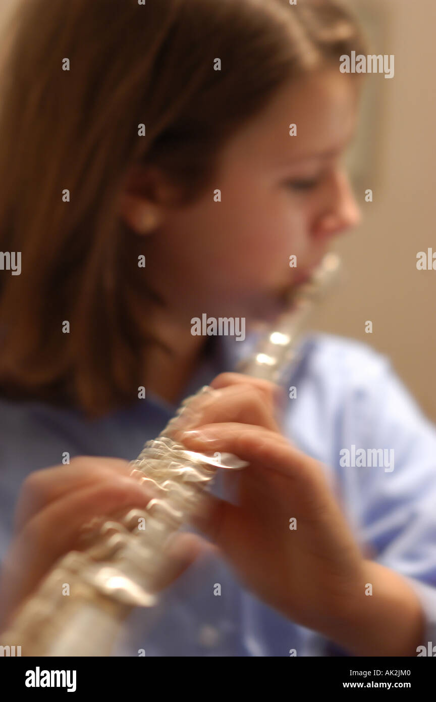 Girl flute hi-res stock photography and images - Alamy