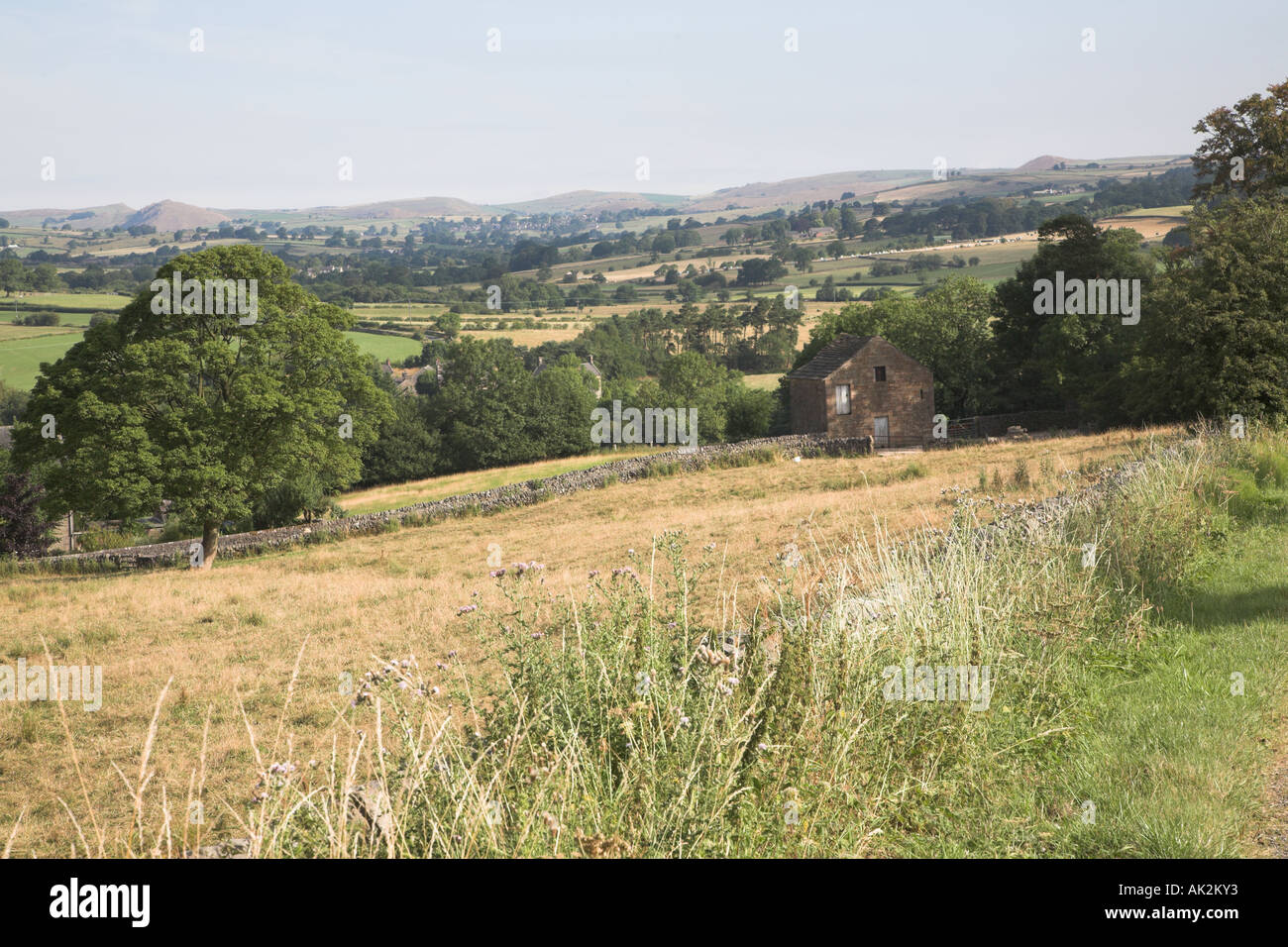 Scenery near Ilam village Peak district national park, Derbyshire ...